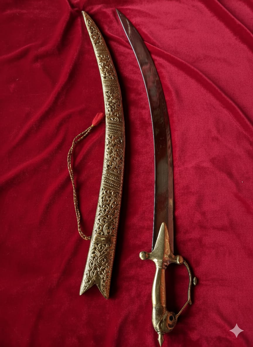 Lion Gold Talwar – VeerusikligarSwords